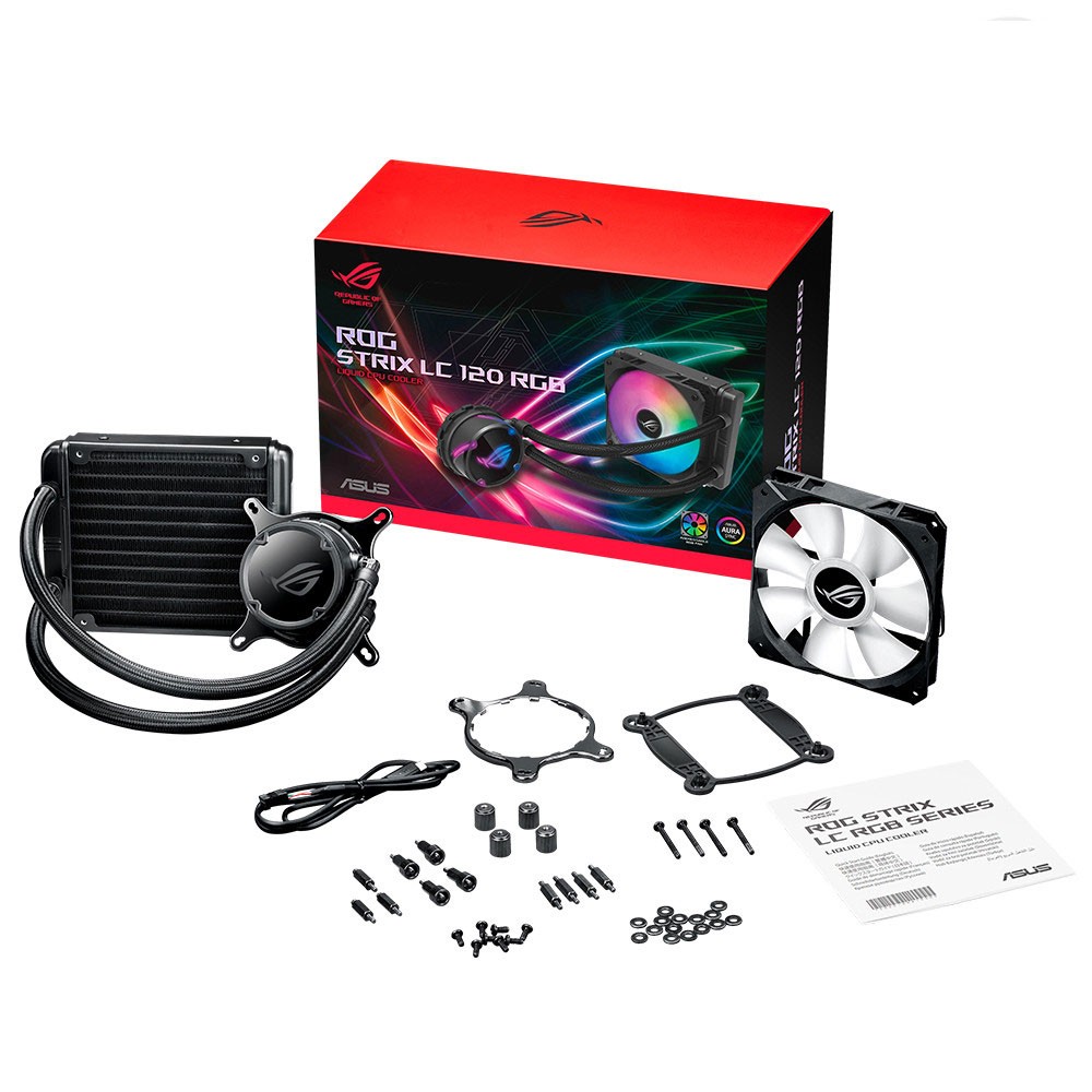 ASUS ROG STRIX LC 120 Aura SYNC RGB 120MM Fan Sıvı İşlemci Soğutucusu ...