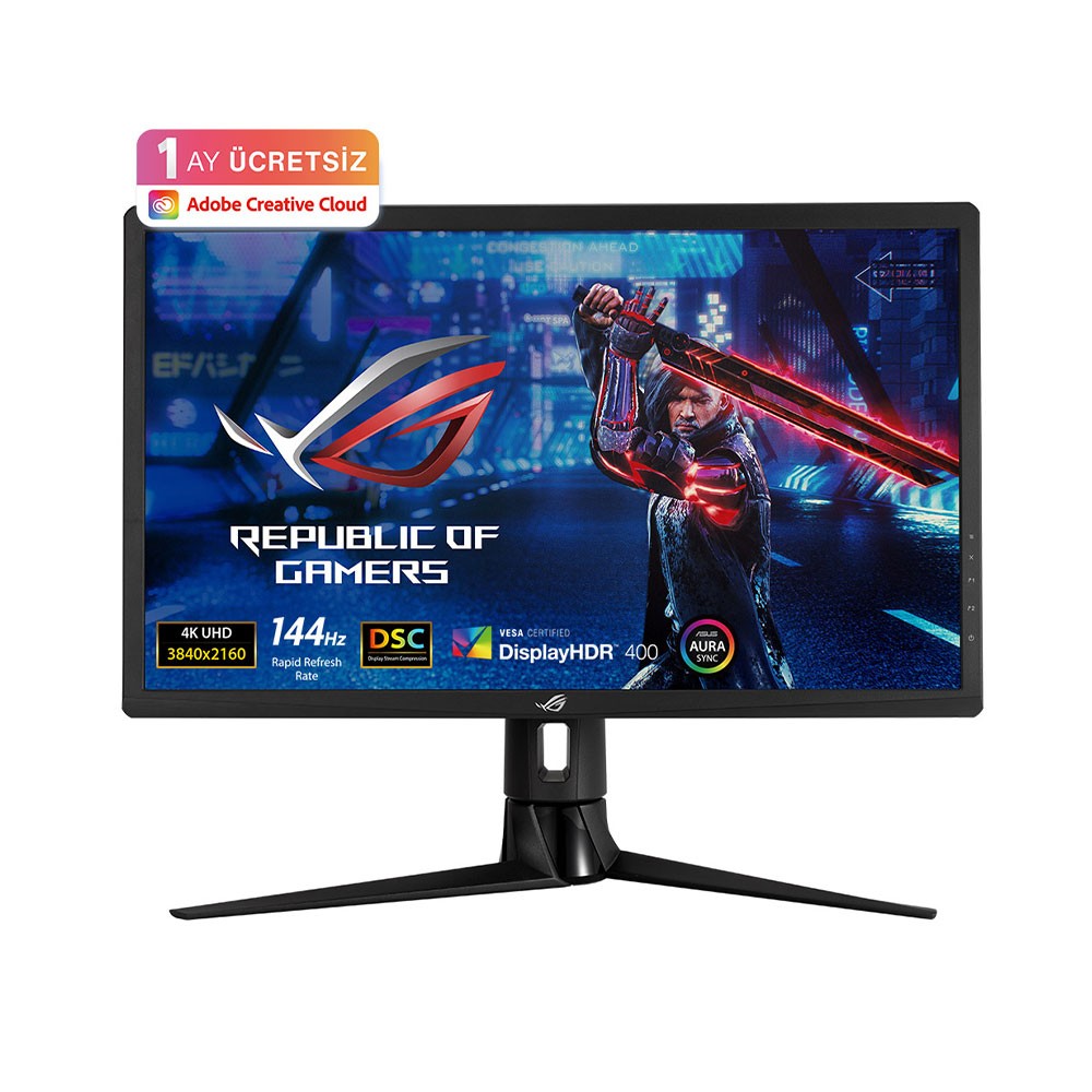 ASUS ROG STRIX XG27UQR 27 144Hz 1MS 3840x2160 FREESYNC VE G-SYNC Gaming ...